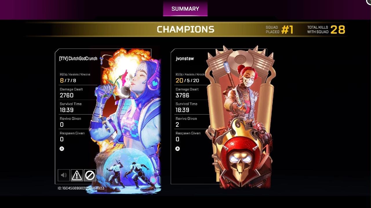 Apex Legends Getting The 20 Kill Badge On Lifeline In Season 19 - YouTube