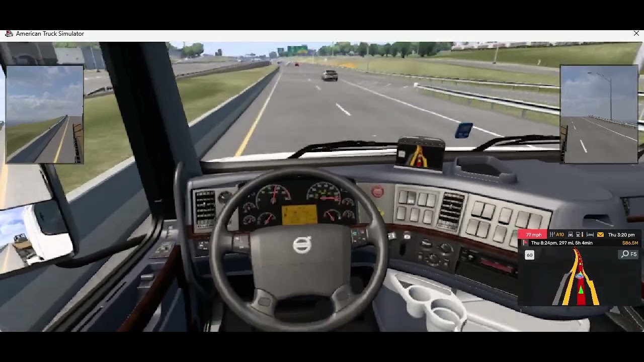 Driving A Old Volvo vnl 870 truck Route San Antonio-Longview American ...