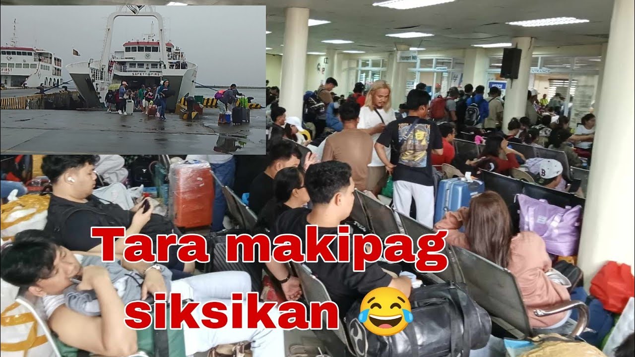 Nagkaubusan nang TICKETS nang BARKO subrang daming pasahero # ...
