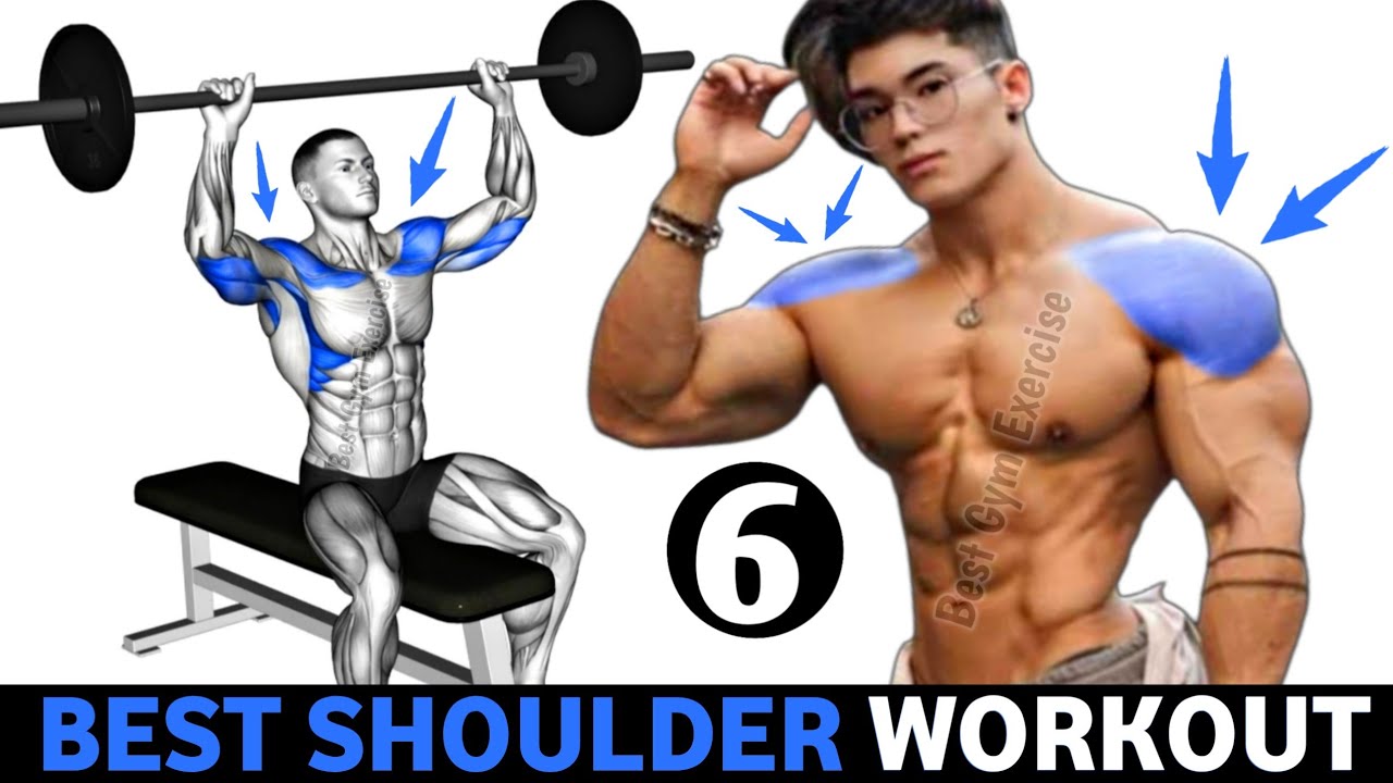 6 Best Exercises For Bigger Shoulder Workout - Shoulder Exercises - YouTube