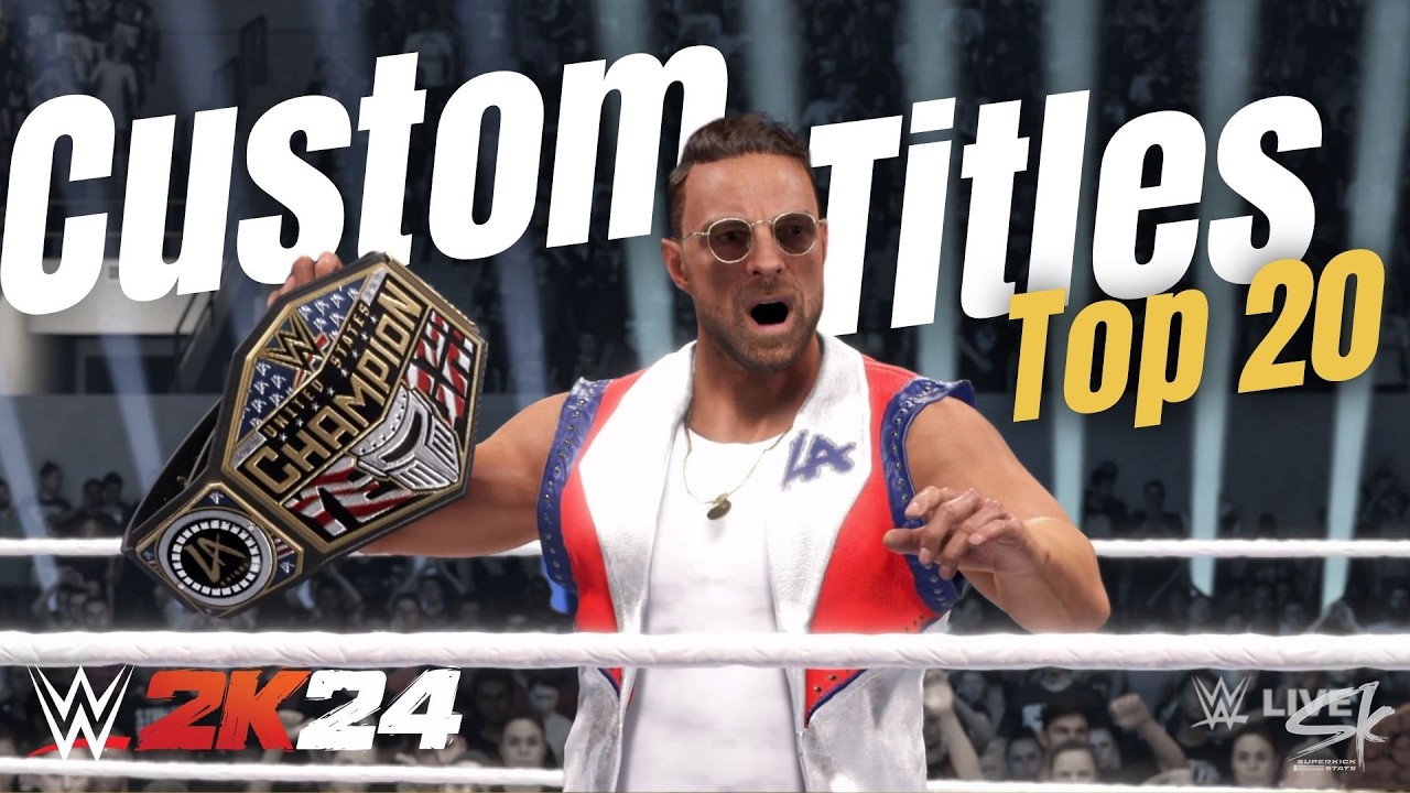 Top 20 Best Custom Championships in WWE 2k24 (+Caws to Download) - YouTube