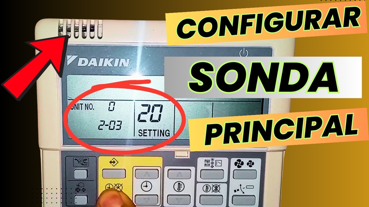 Termostato Daikin BRC1D52 👉 Selección Sensor de Temperatura - YouTube