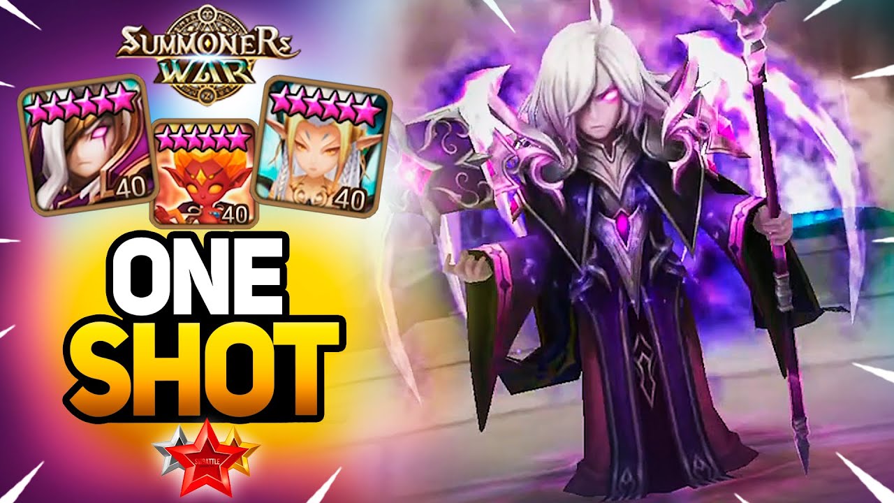 High Level ONE SHOT Team in Action - Summoners War - YouTube
