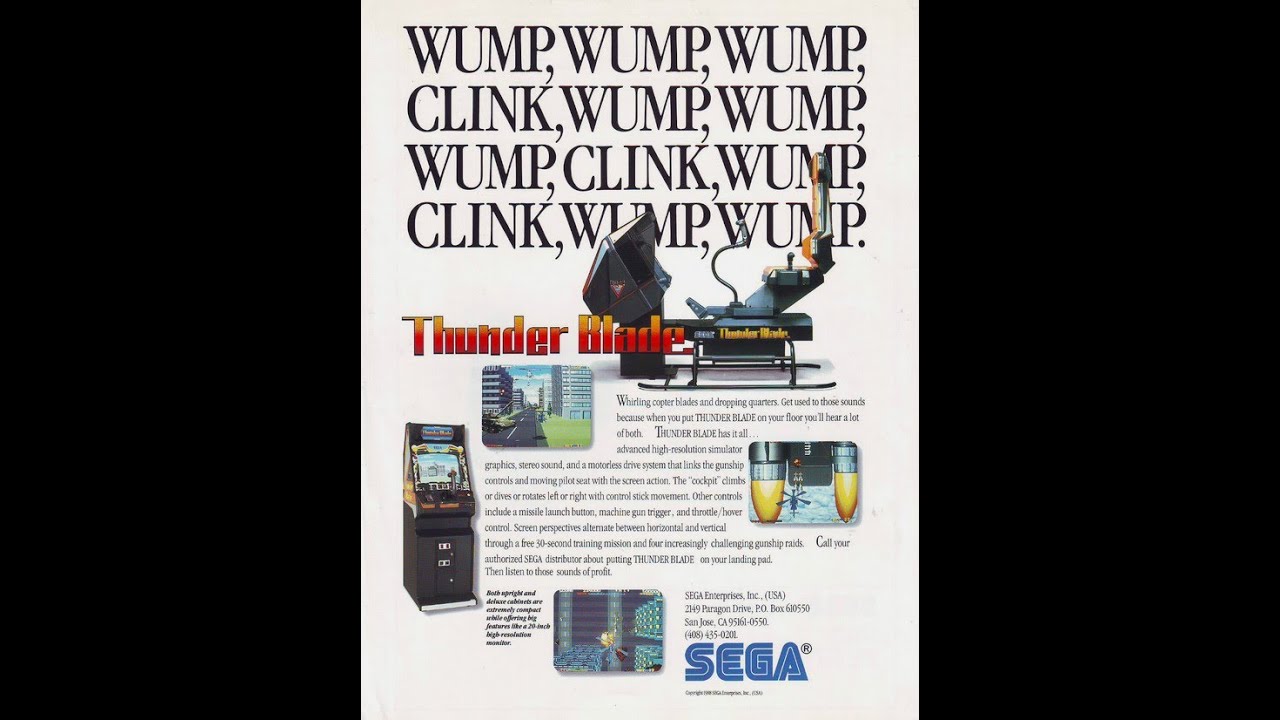 Thunder Blade (1987) Arcade - YouTube