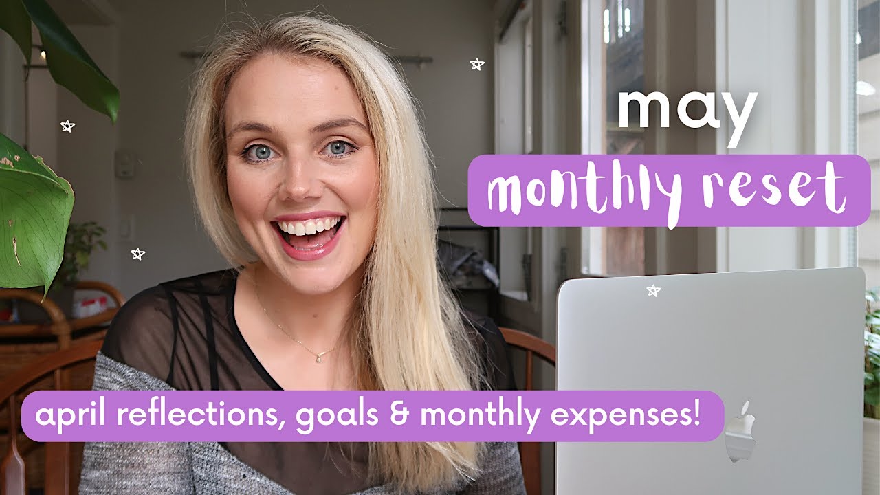 May Monthly Reset Routine 2023 | goal setting, April reflections & expenses | Plan with Me ...