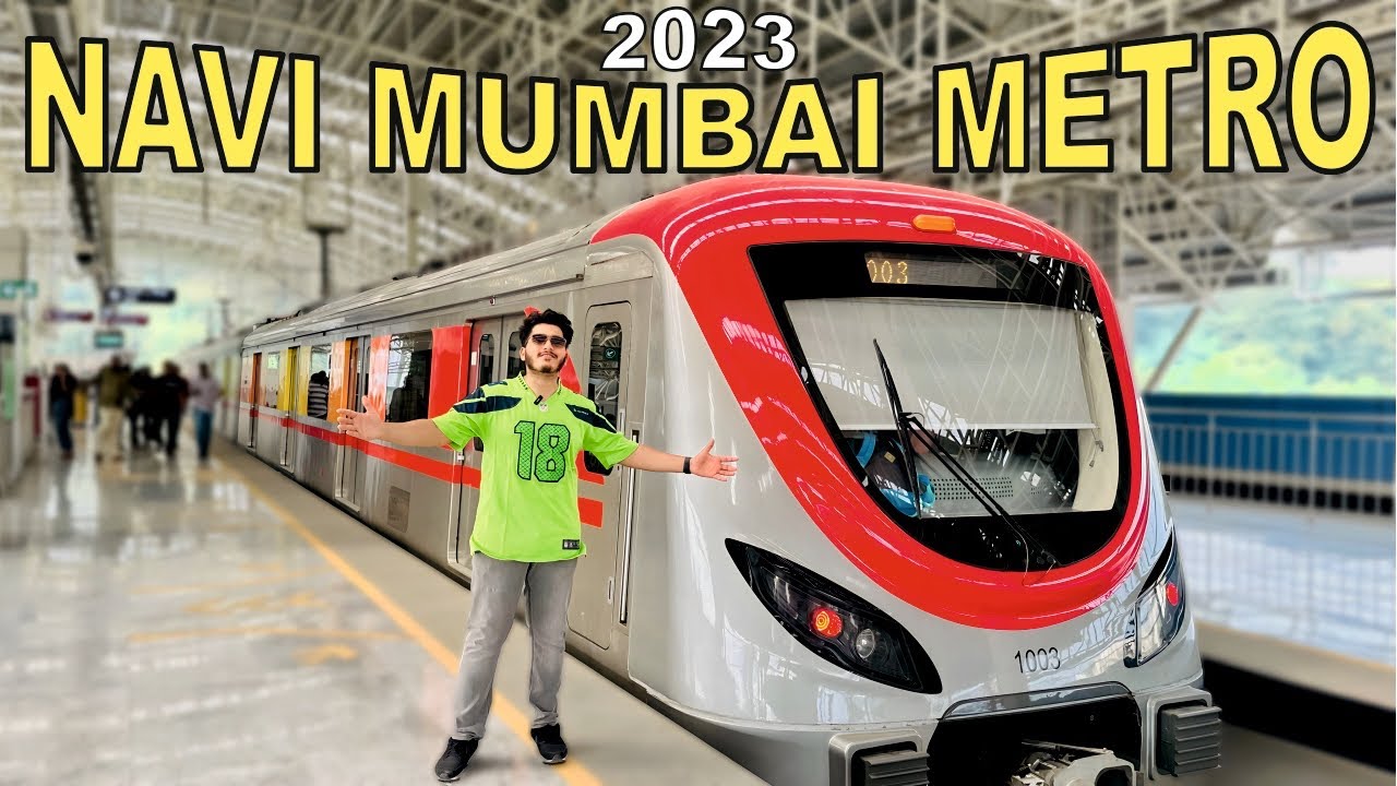 NAVI MUMBAI METRO LINE FIRST VLOG INAUGURAL | BELAPUR TERMINAL TO ...