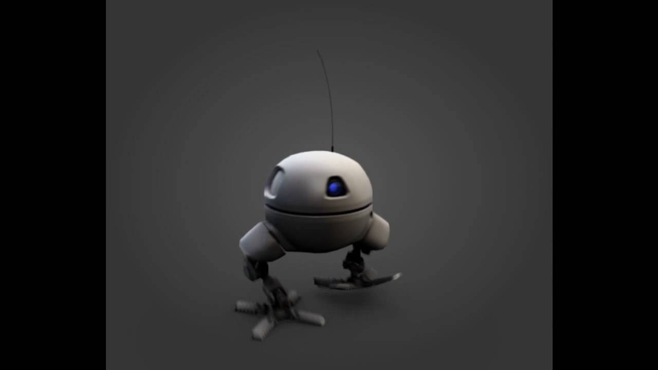 Robot Walk Cycle 1 in Blender 2.5 - YouTube