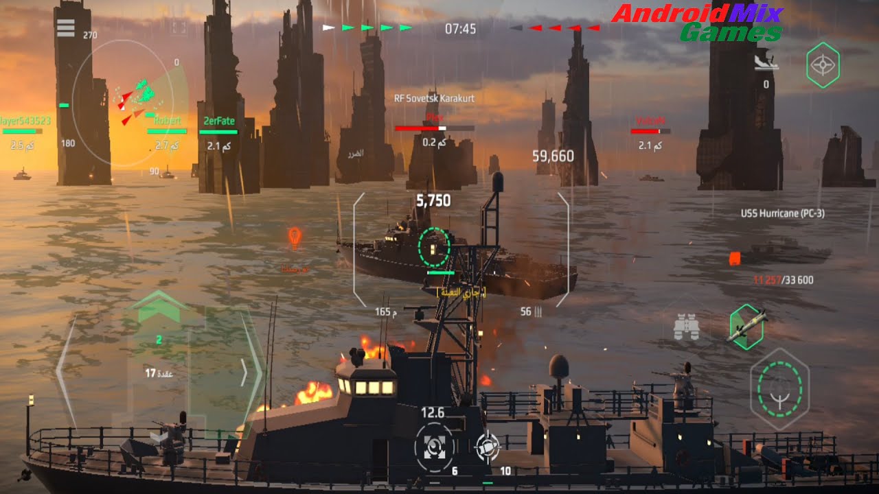 Pacific Warships : Naval PvP : Smash the warships and defend the ...