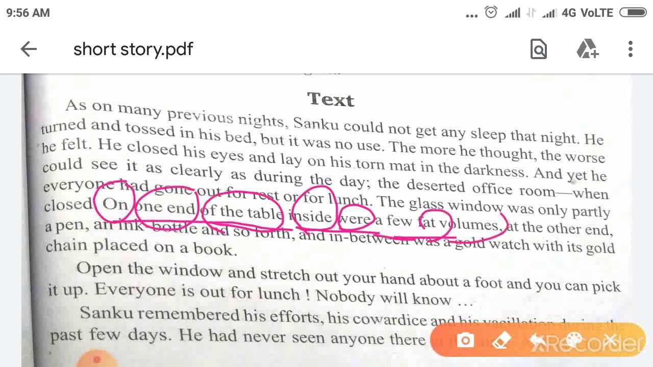 Short story chapter - 1 (The Gold Watch) - YouTube