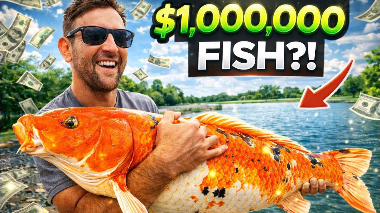 We Caught a Million Dollar Fish!!! (Carp and Koi Fishing) - YouTube