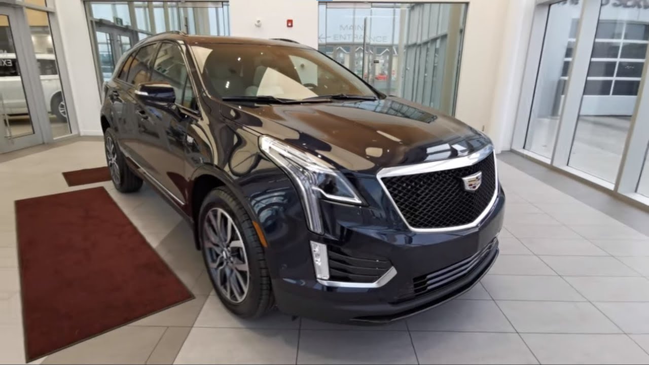 Blue 2021 Cadillac XT5 AWD Sport Review Edmonton AB - Wolfe Cadillac ...