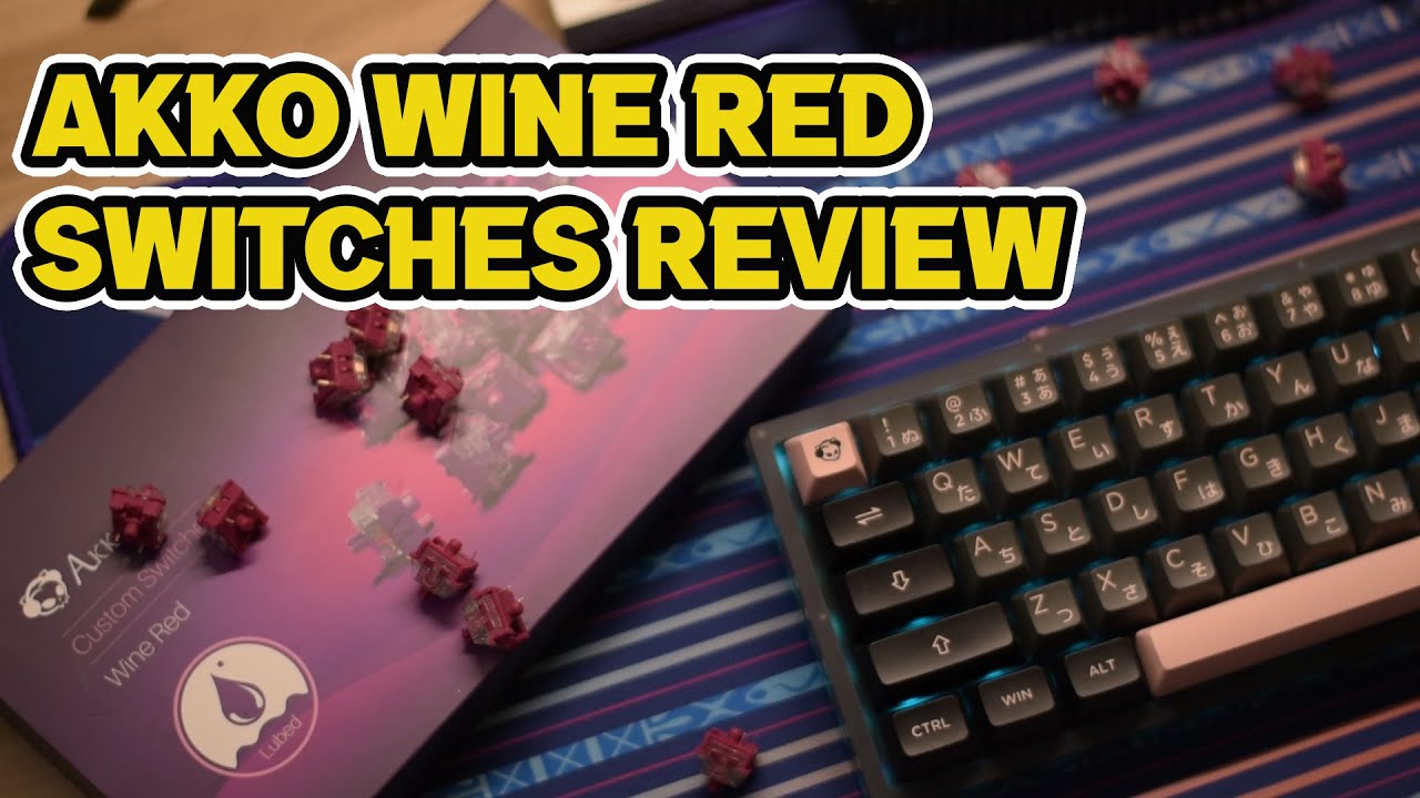 Akko Wine Red Switches Review | Best Linear Switch - YouTube