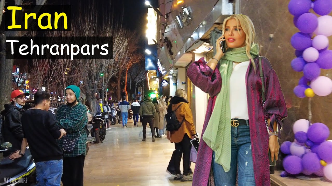 IRAN 🇮🇷 Tehran Pars walking tour - تهران پارس (فلکه اول) - YouTube