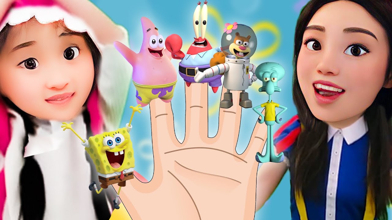 Spongebob Finger Family | Nursery Rhymes | DoReMi Kids Songs - YouTube