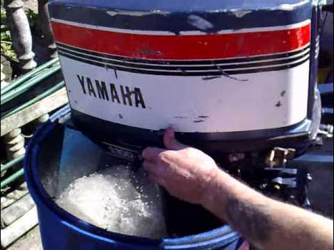 YAMAHA 25 hp outboard motor 2 stroke (dwusuw) - YouTube