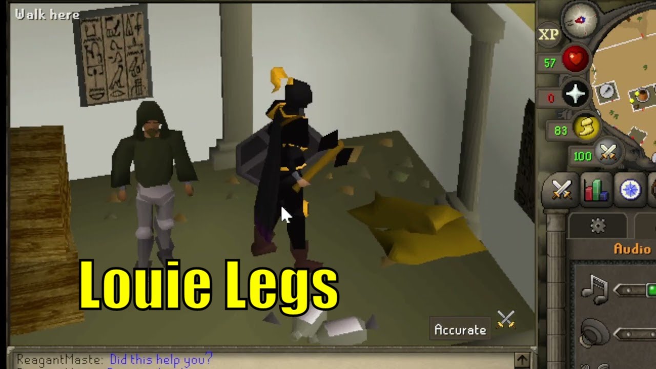 Where to Find Louie Legs in OSRS - YouTube