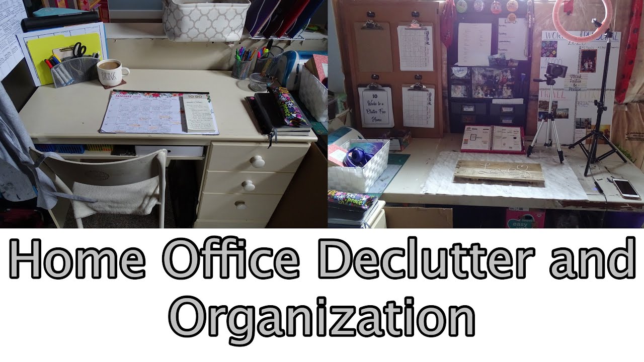 Extreme Office Declutter | Home Office Organization - YouTube