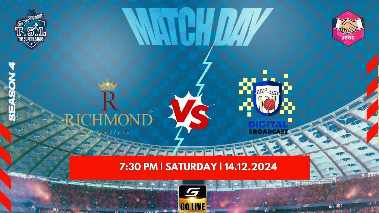 JFSC TSL SEASON 4 - DIVISION - C - MATCH 51 | RICHMOND VS DBCC | - YouTube