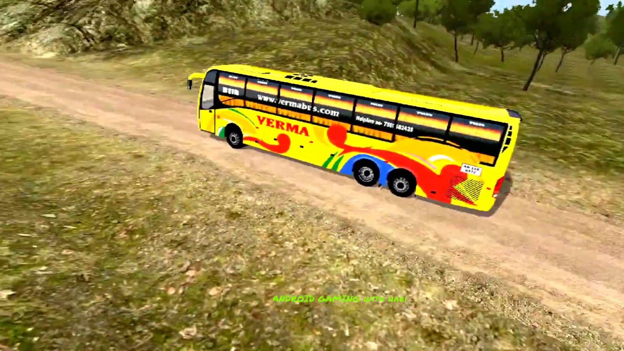 VERMA TRAVELS CELESTE LIVERY FOR BUSSID !VOLVO B11R BUS MOD DRIVING IN ...