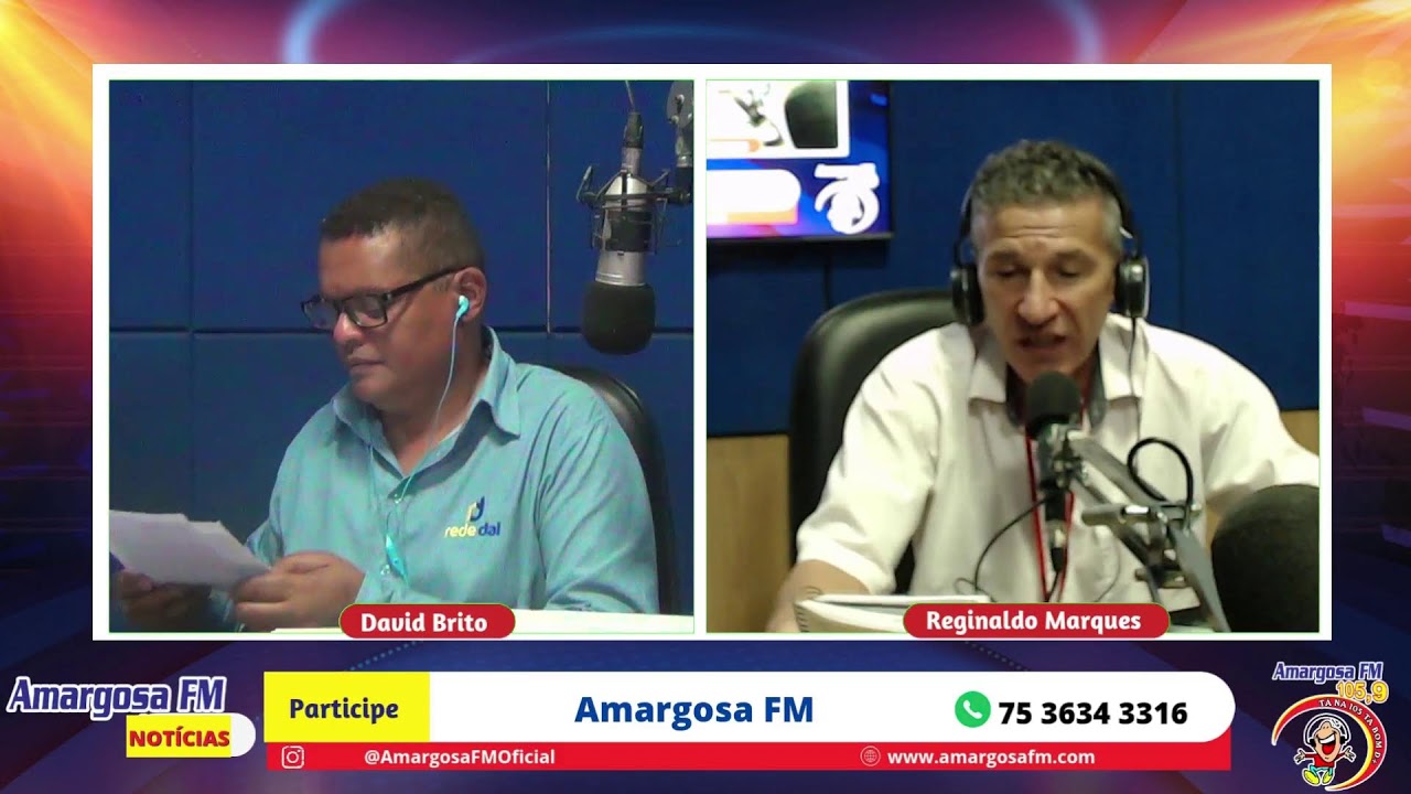 #AmargosaNoticias com David Brito e Reginaldo Marques #Amargosa 21/08/2025 ep. #361 - YouTube