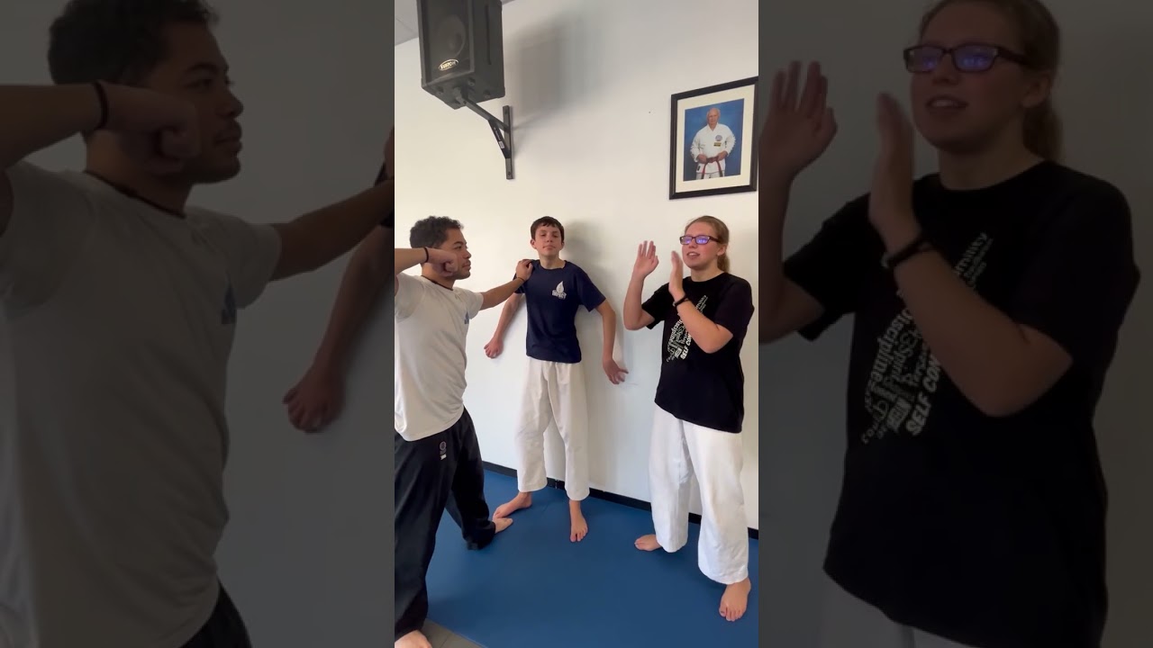 Pin Against a Wall Self Defense Girl Scout Gold Award - YouTube