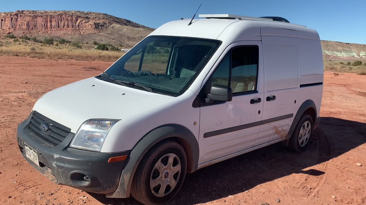 Budget mini camper van (Ford transit connect 2012 van build) - YouTube