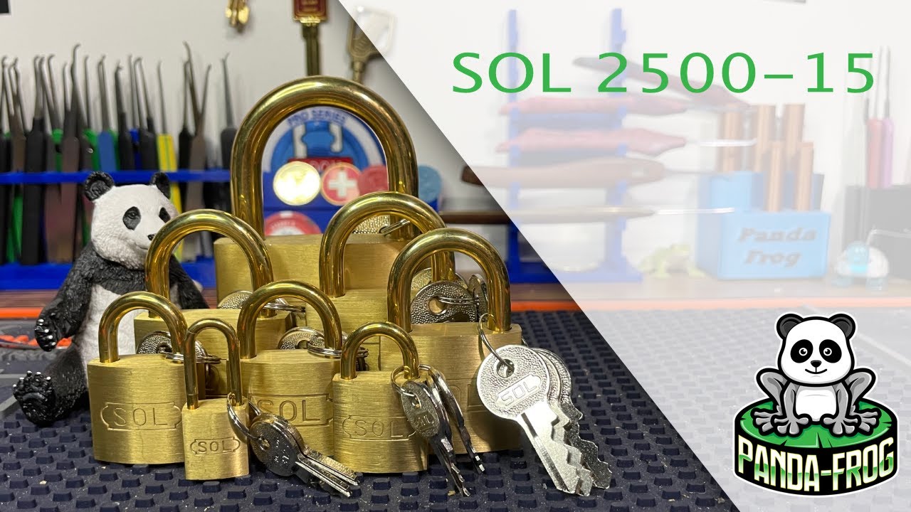 Picking the Japanese SOL 2500-15 Padlock - YouTube