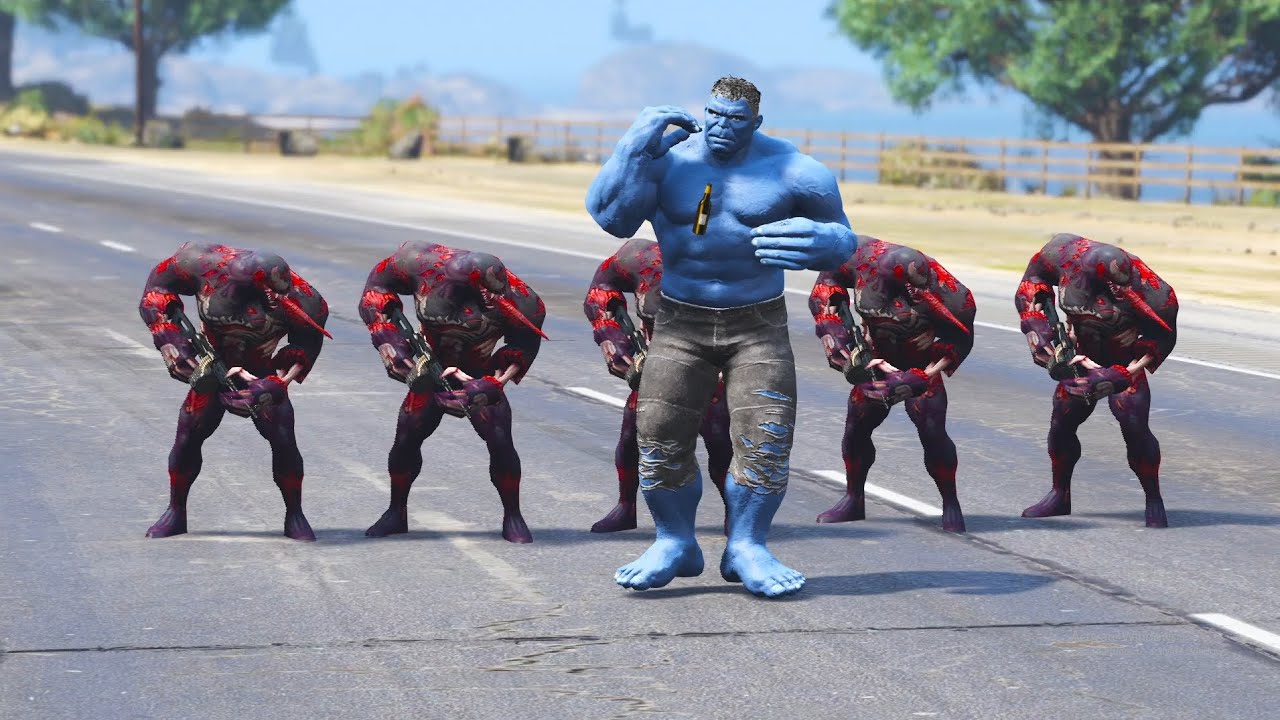 BROWN HULK SAVE BLUE HULK - YouTube