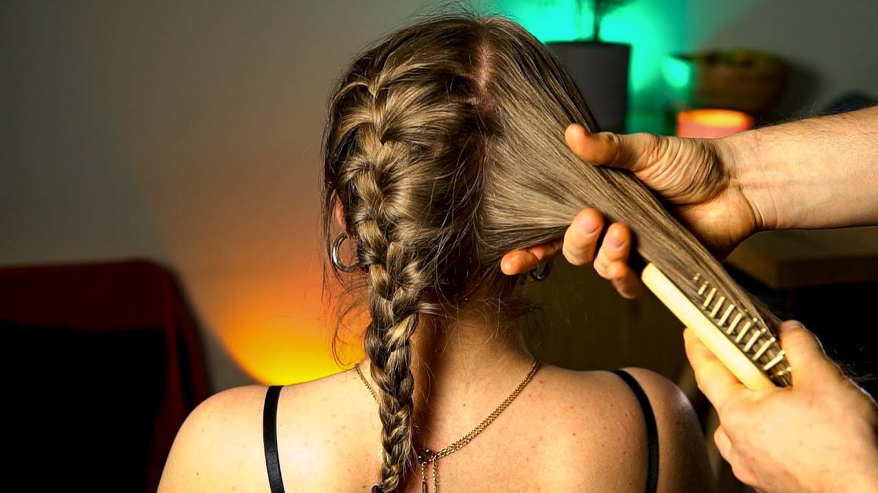 ASMR Gentle Hair Play & Brushing Sounds for a Peaceful Mind (No Talking ...