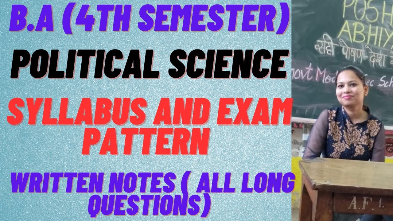 Political science (4th sem)||syllabus and exam pattern|All Important ...