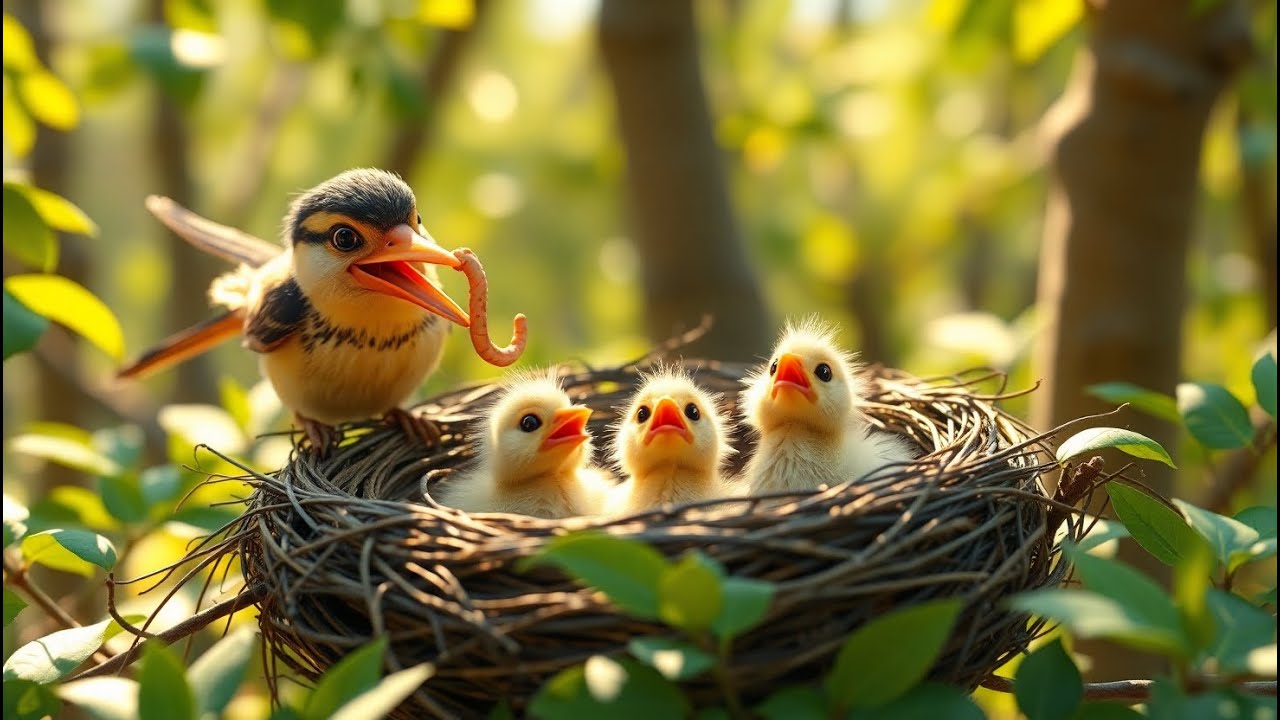 The Little Bird’s First Flight | Nursery Rhyme for Kids | Learning to ...