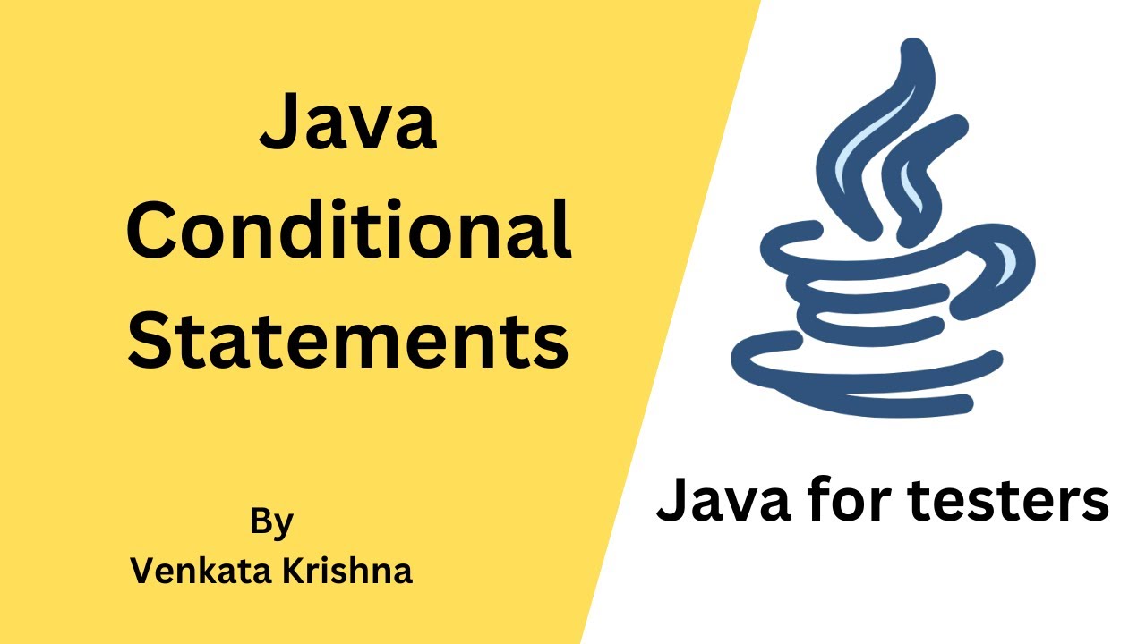 Core Java For Selenium Conditional Statements Youtube
