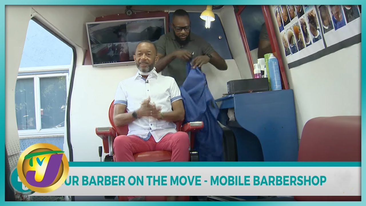 Your Barber on the Move - Mobile Barbershop | TVJ Smile Jamaica - YouTube