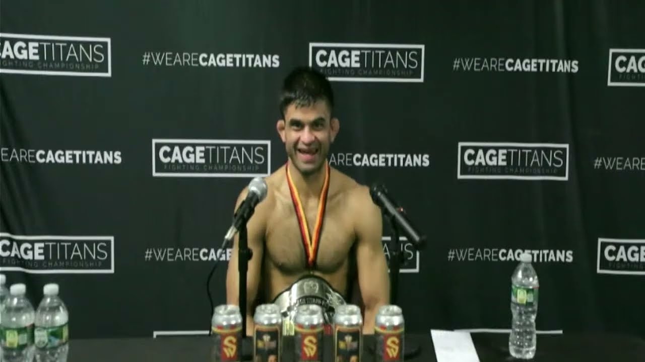 Ashwath Rao v Carter Whitty v | Cage Titans 70 Post Fight Interview ...