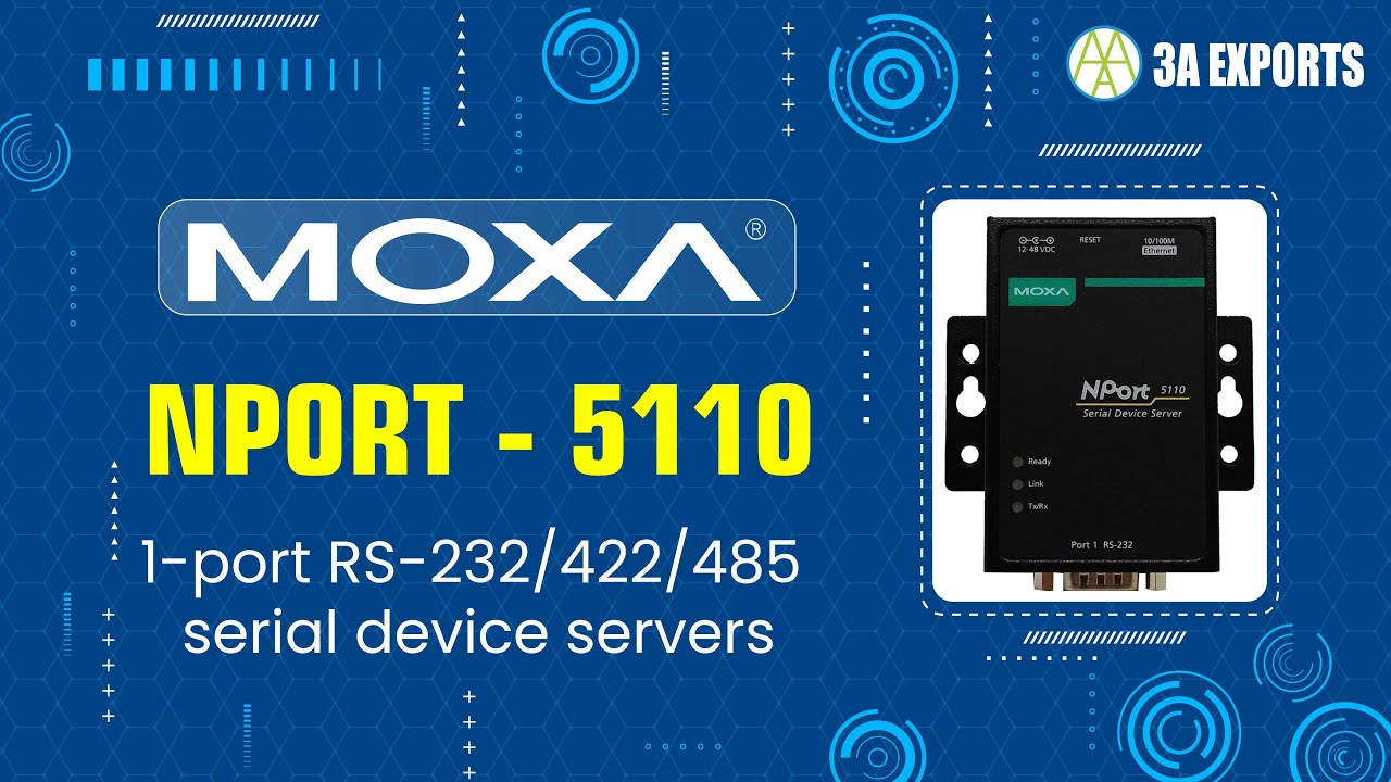 "Streamline Your Industrial Connectivity with Moxa NPort 5110!" - YouTube