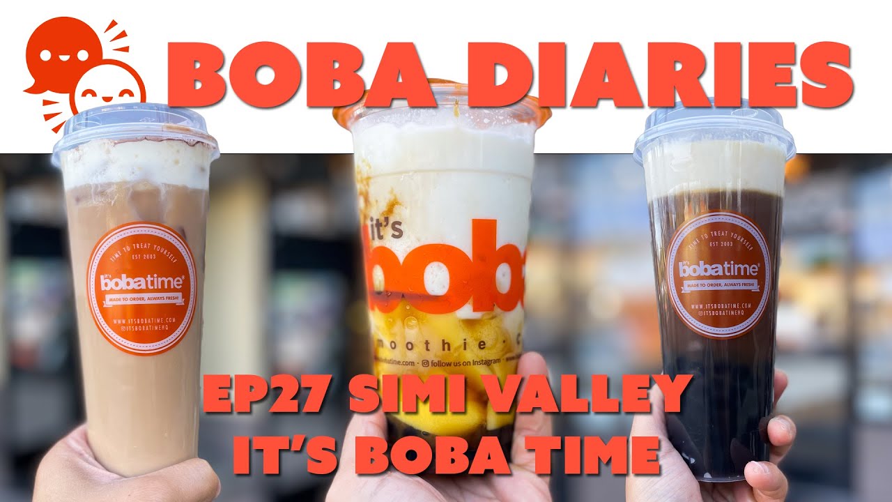 Boba Diaries ep27 | Simi Valley | Frosty boba milk tea at It's Boba ...