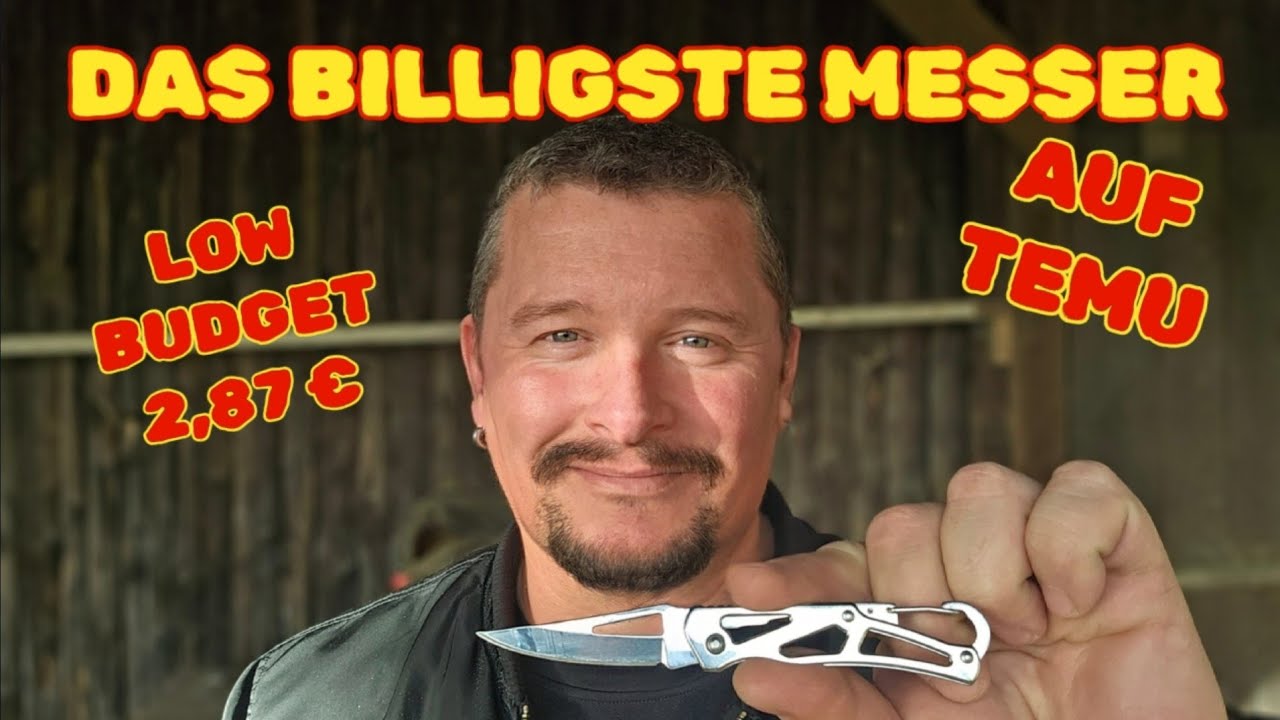 € 2,87 : DAS BILLIGSTE MESSER auf Temu ️ Extreme Low Budget (keine ...