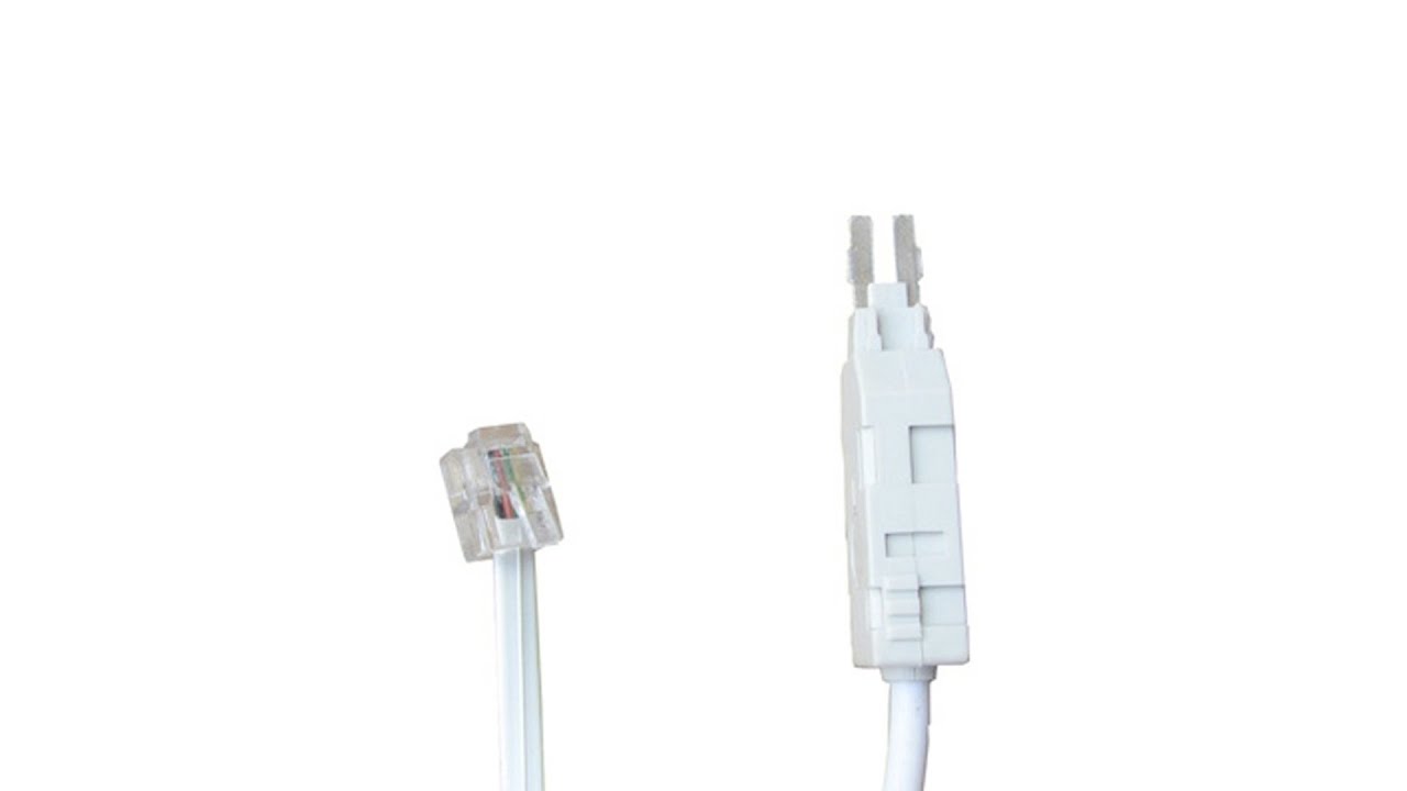 4-pole test cord LSA test plug to 6P4C modular plug - YouTube