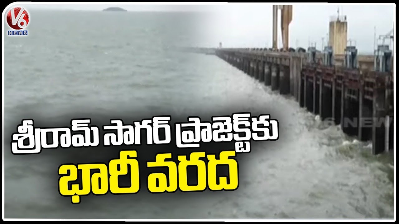 Heavy Water Inflow To Sriram Sagar Project Due To Massive Rains ...