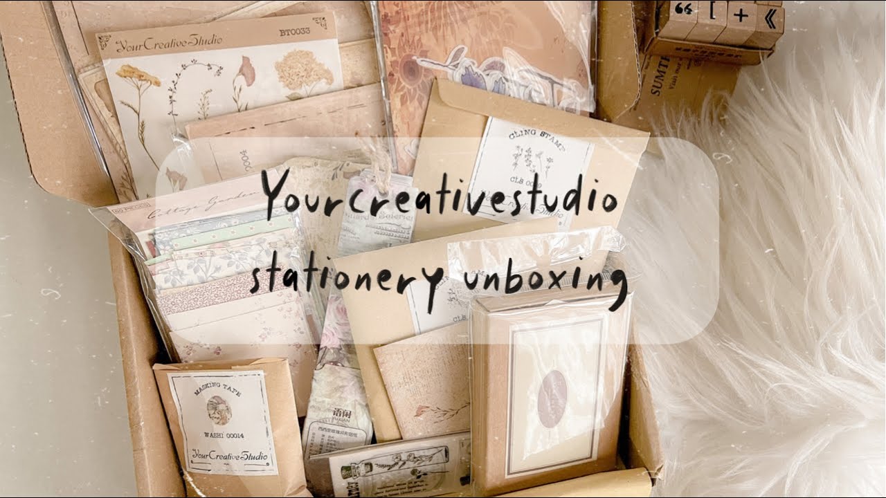 Yourcreativestudio Themed Stationery Box Unboxing | Malaysia - YouTube