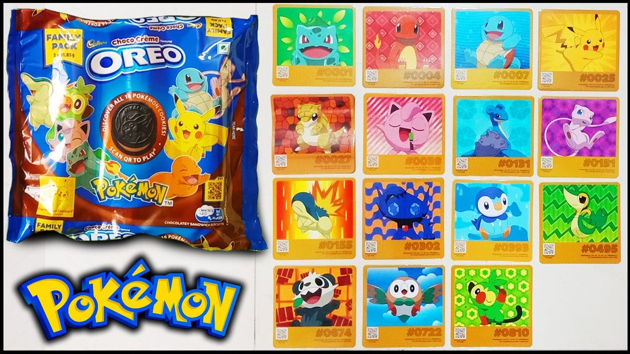 Oreo Pokemon All Cards | Types Of Oreo Pokemon Cards | Oreo Pokemon ...
