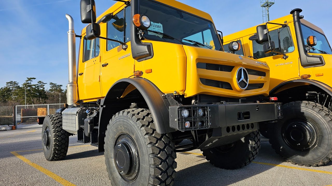 Mercedes Benz UNIMOG U5023 на автомате с педалью сцепления - YouTube