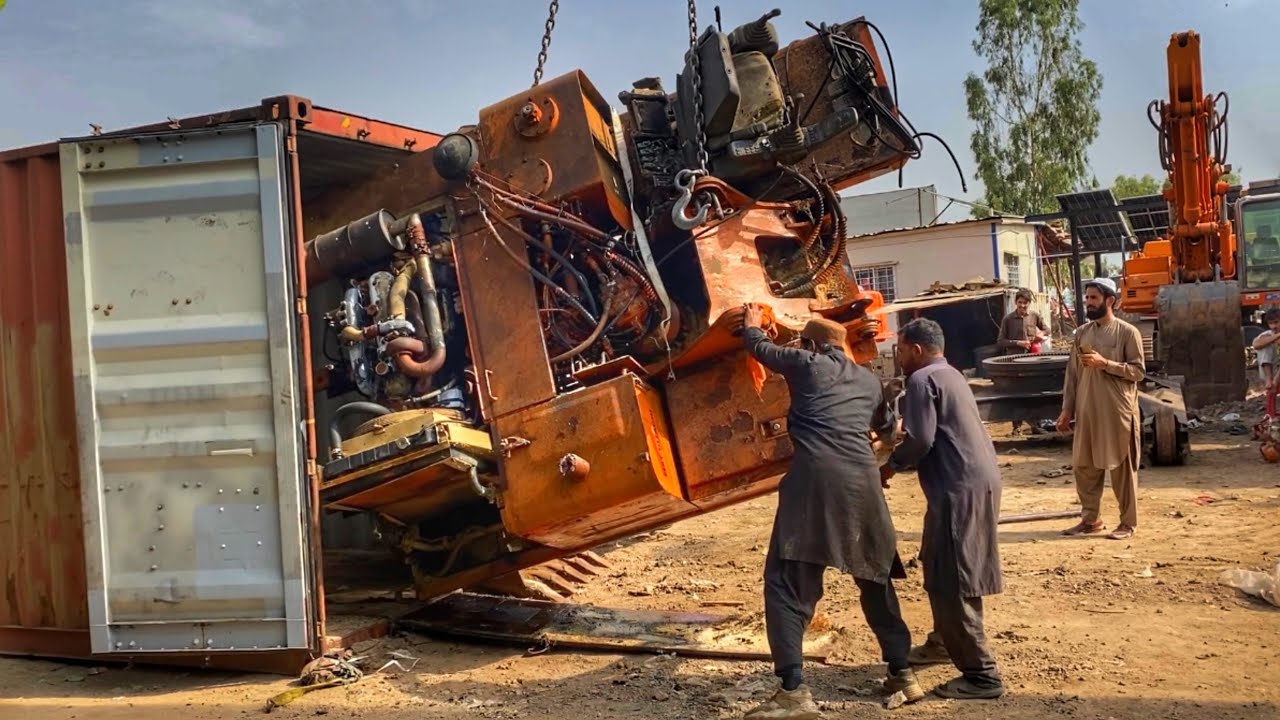 European Countries Imported Excavator Machine Reassembled Locally ...