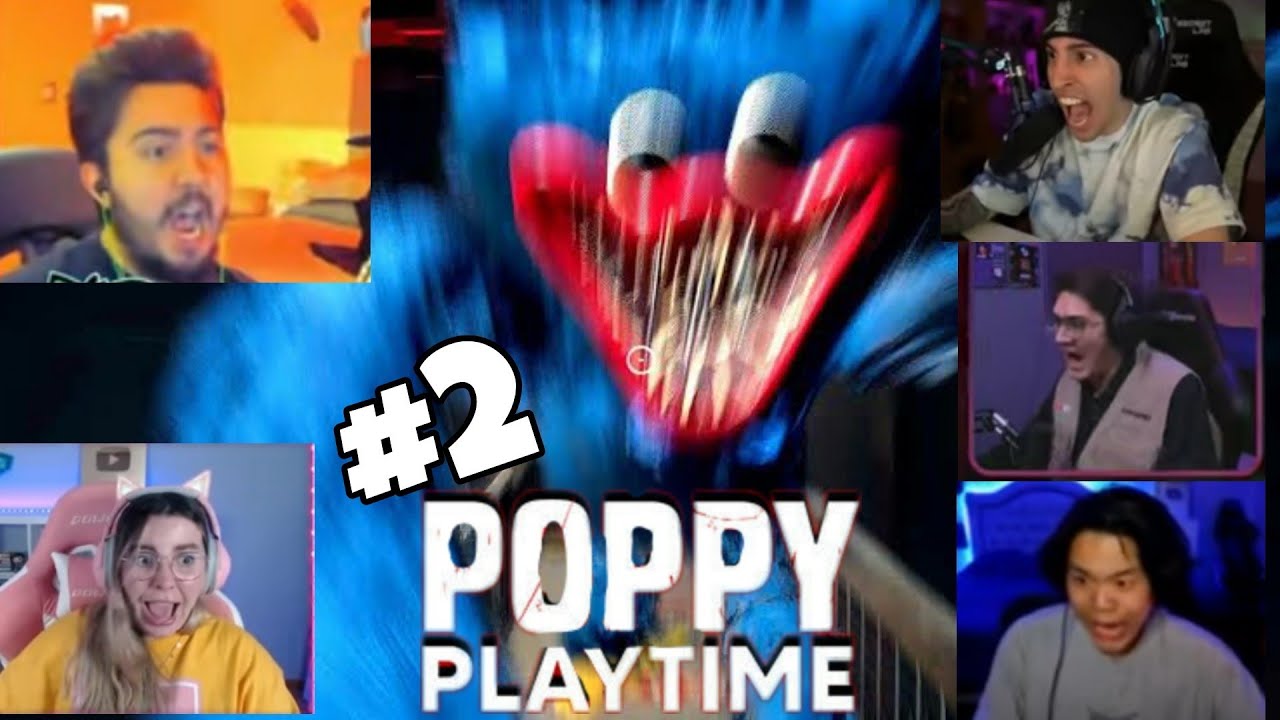 9 MEJORES SUSTOS DE YOUTUBERS Y STREAMERS EN POPPY PLAYTIME: CAPITULO 1 ...