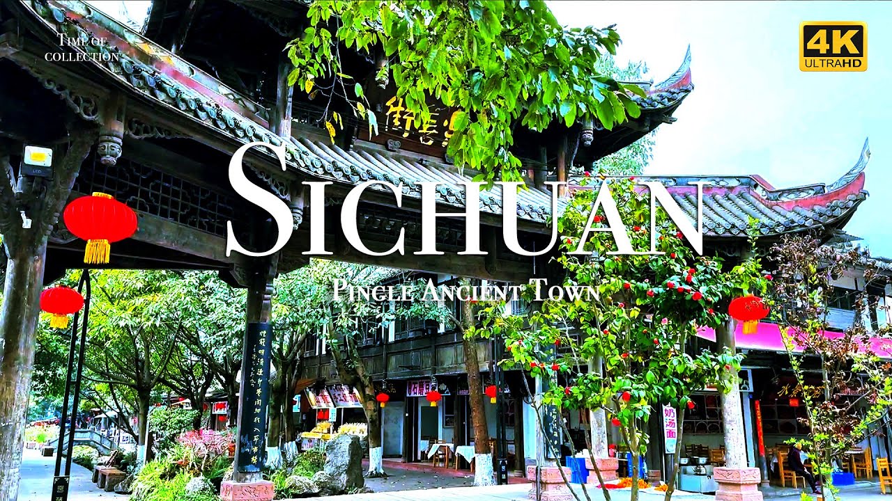 4K The First Town of Ancient Tea-Horse Road, Pingle Ancient Town ...