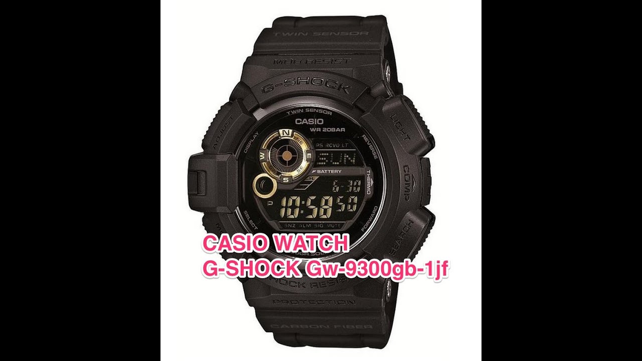 CASIO WATCH Review! G-SHOCK GW-9300GB-1JF - YouTube