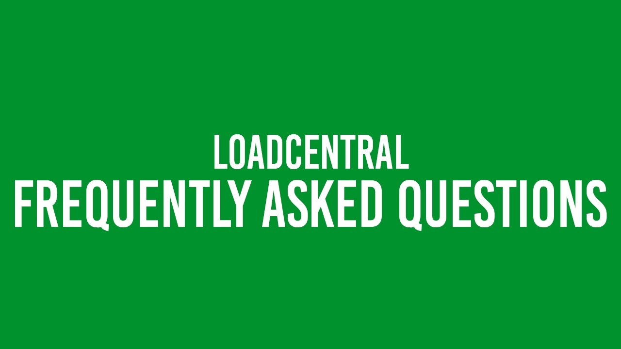 LoadCentral - FAQ - YouTube