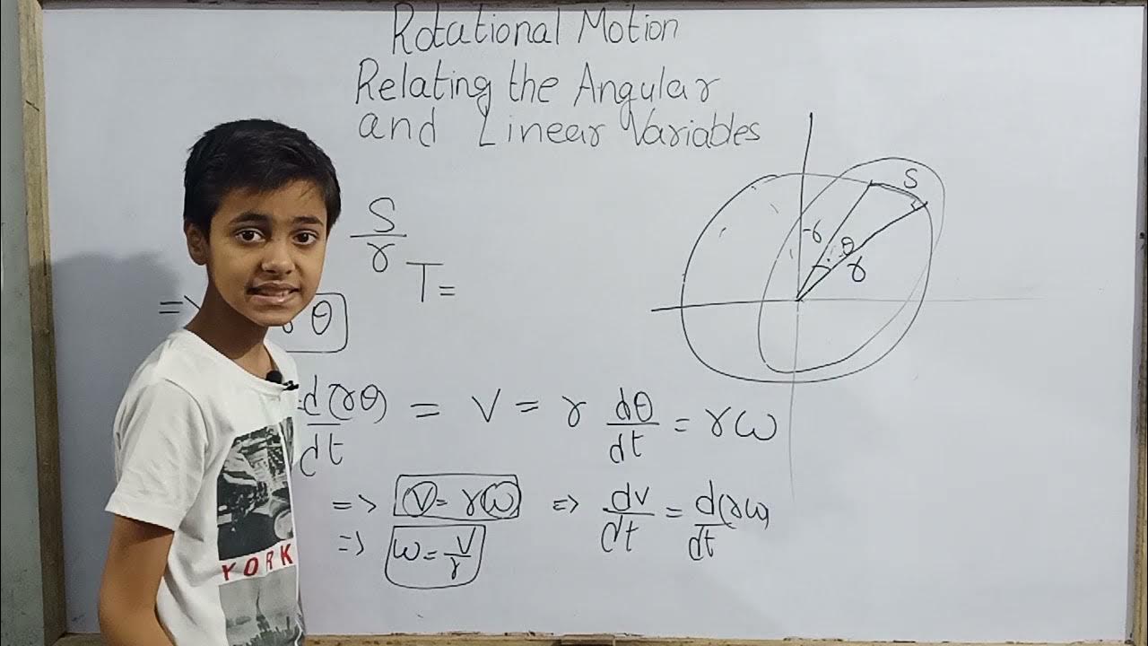 Relating The Angular And Linear Variables|Rotational Motion|JEE|NEET|Class 11. - YouTube