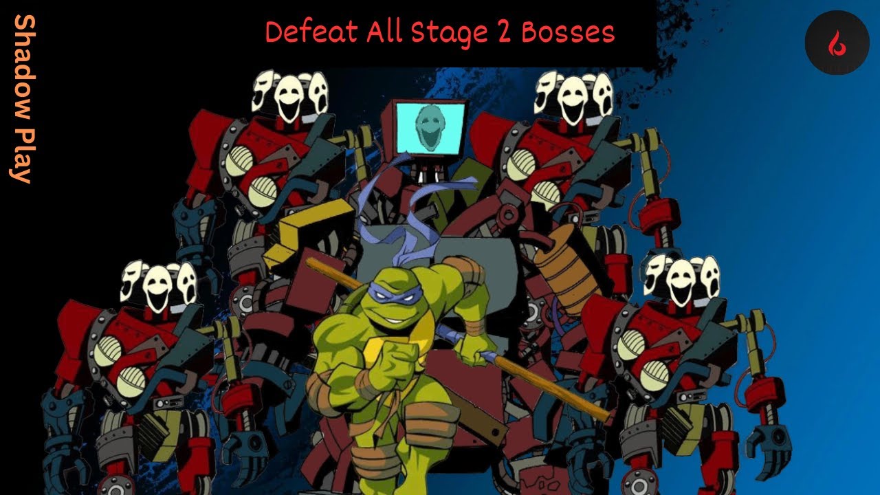 TMNT: Taking on All Stage 2 Bosses - YouTube