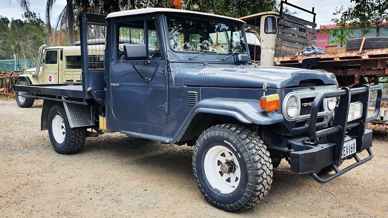 Hj45 Landcruiser, from 9 years rusting in the paddock to back on the ...